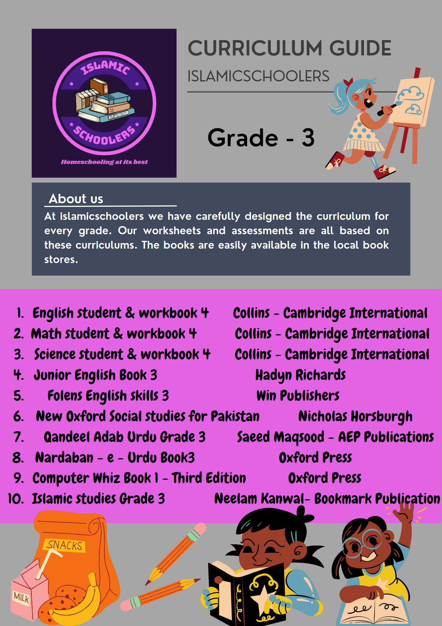 Curriculum Guides - Islamic Schoolers